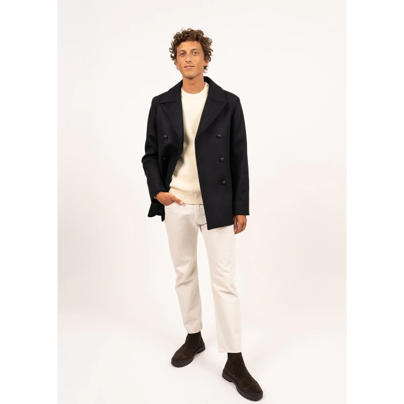Men's Gallion Wool Coat - Saint James
