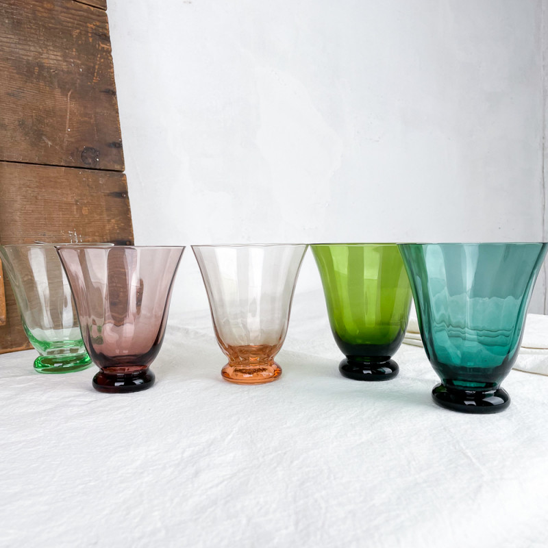 Colored water glass