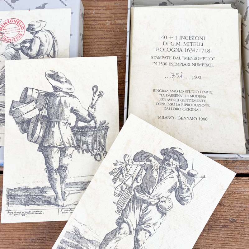 Cartes des métiers de rue d'autrefois