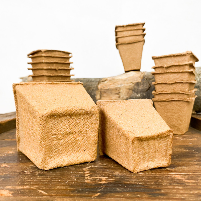 Biodegradable square peat pot