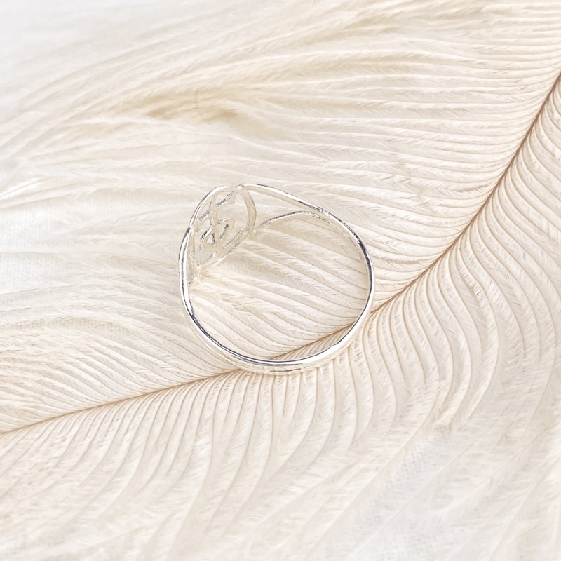 Fine silver Camargue cross ring