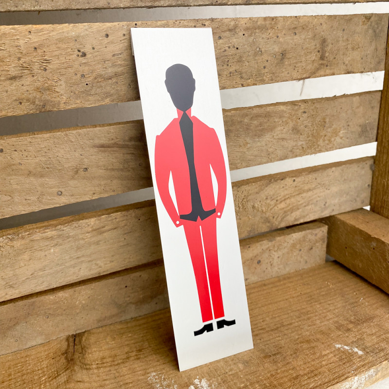 Pictogramme toilette rouge & noir