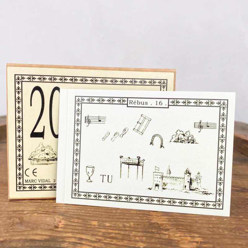 Boxed set of 20 rebuses from 1900