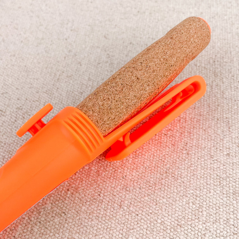 Marine dagger - floating and fluorescent orange - cork and stainless ...