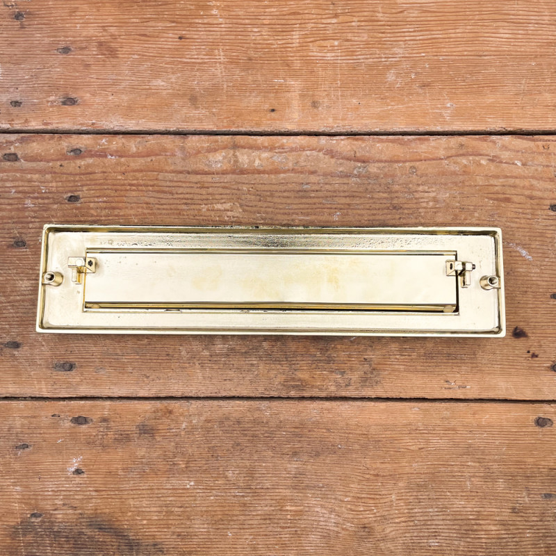 Brass swing letterbox inlet