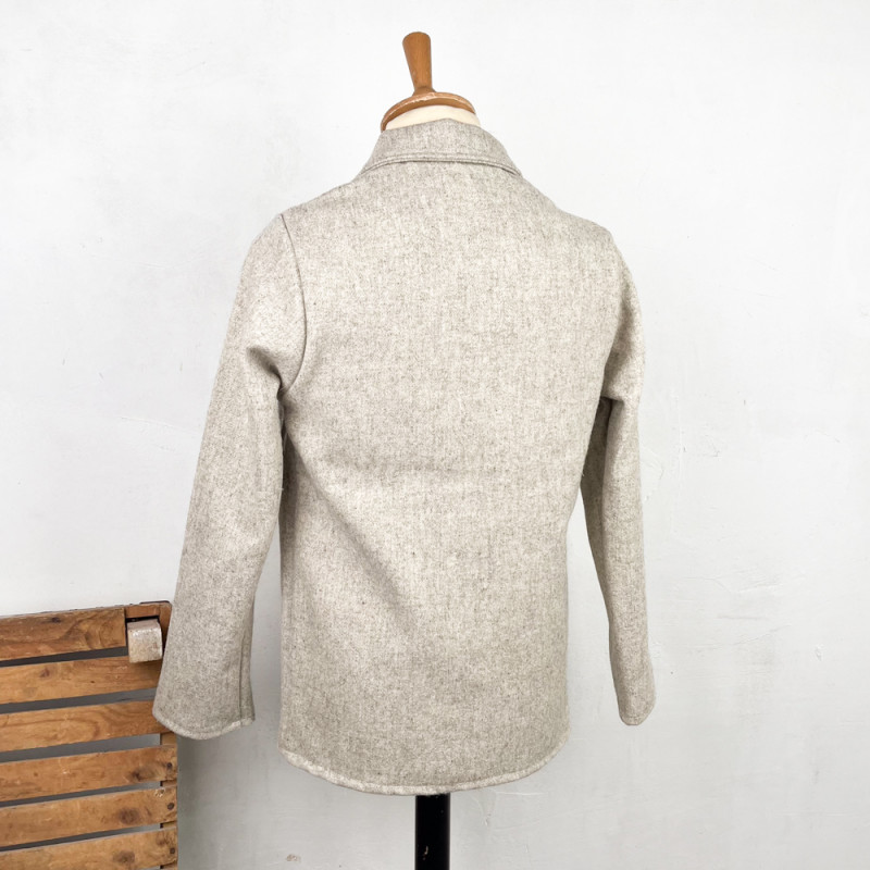 Jacket in ecru wool Le Laboureur