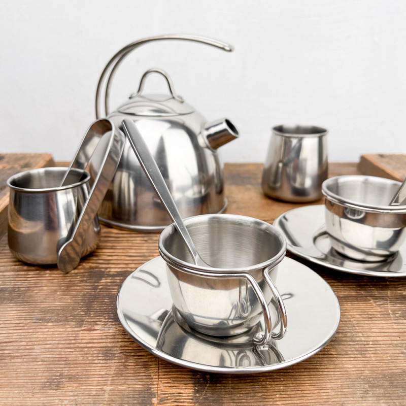 Stainless steel tea caddy