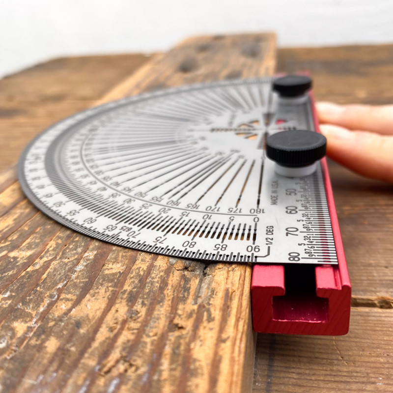 Angle Protractor and Precision Ruler