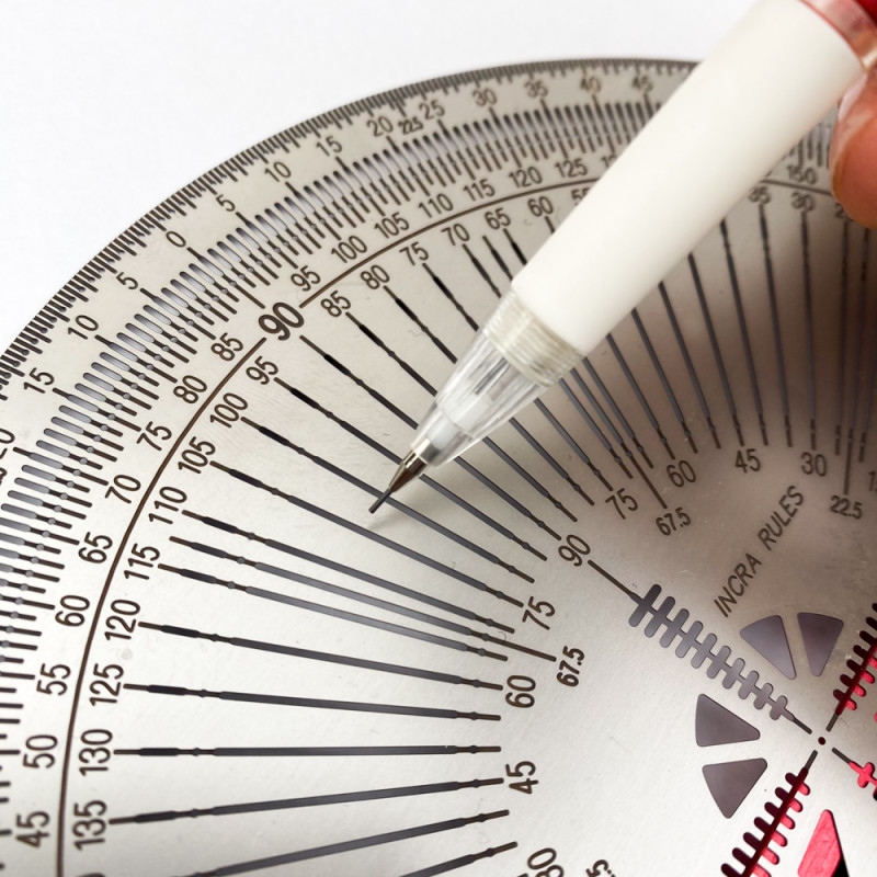 Angle Protractor and Precision Ruler