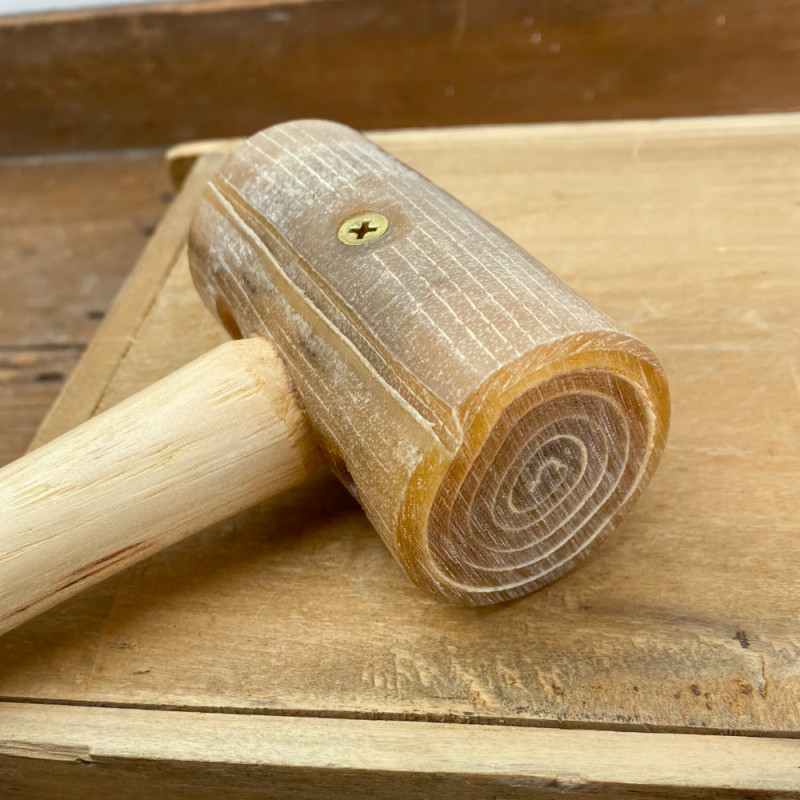 Rough leather hammer with lead core