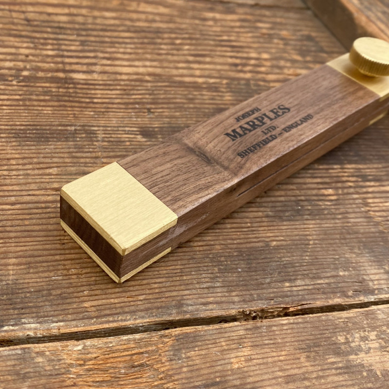 Rosewood and brass false square