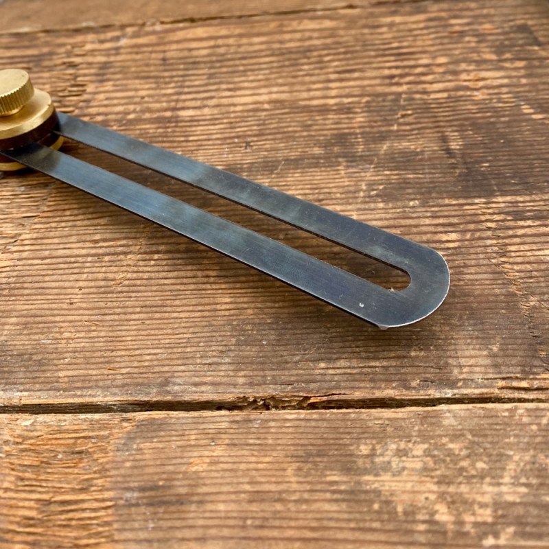 Rosewood and brass false square