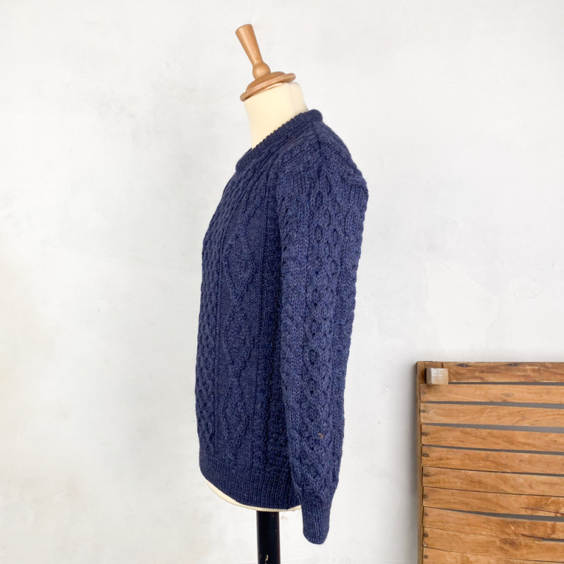 Navy blue wool sweater