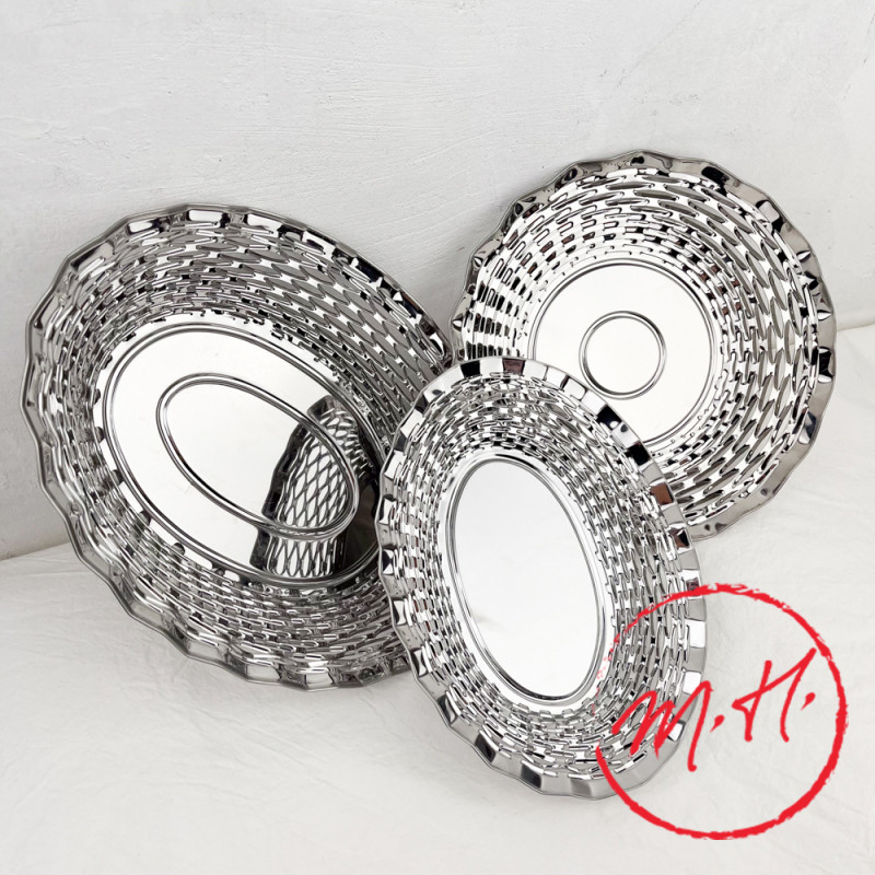 Stainless steel braided bread basket