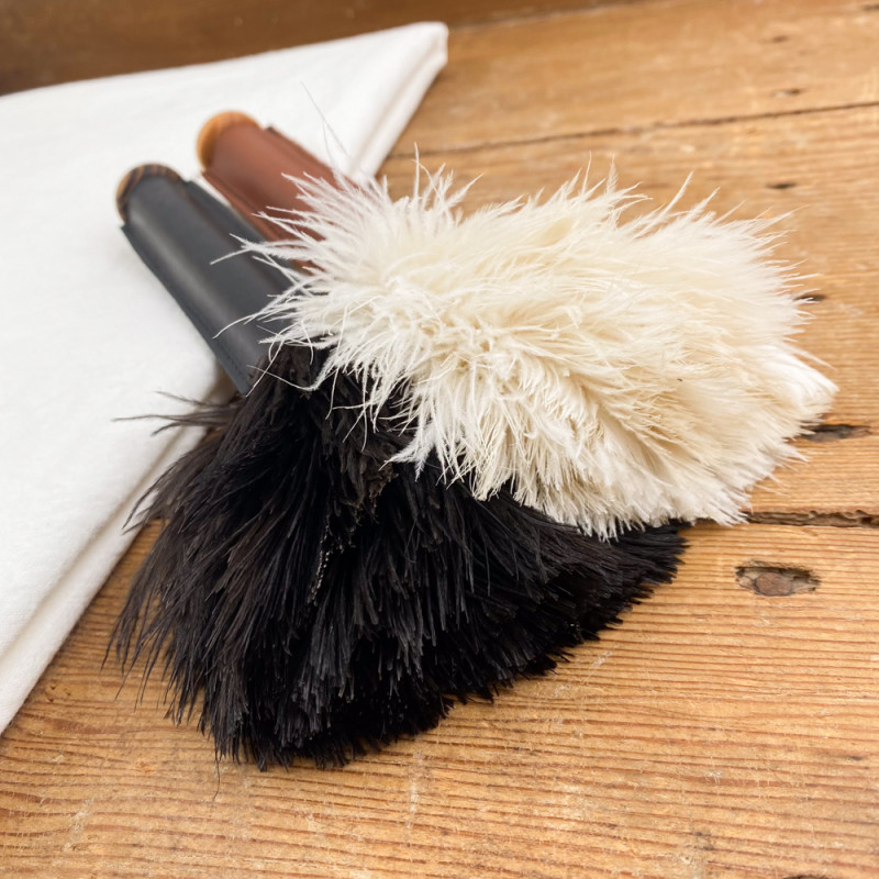 Relaxing face feather duster