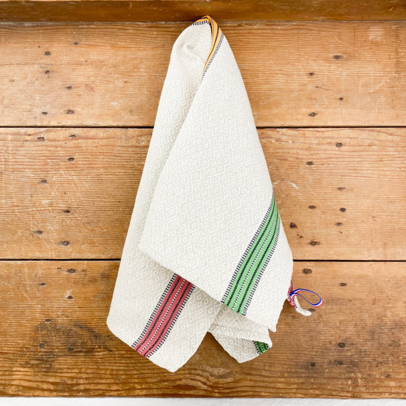 Traditional Basque tea towel 3 stripes