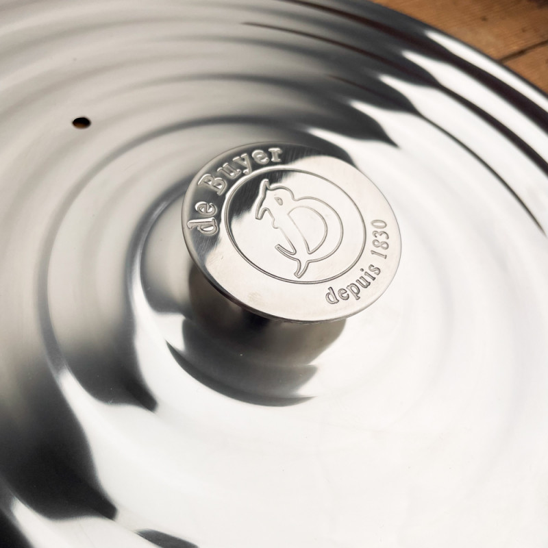 Couvercle universel tout inox spécial poêle