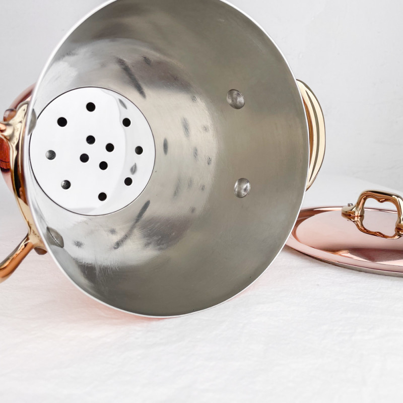 Mauviel copper apple steamer