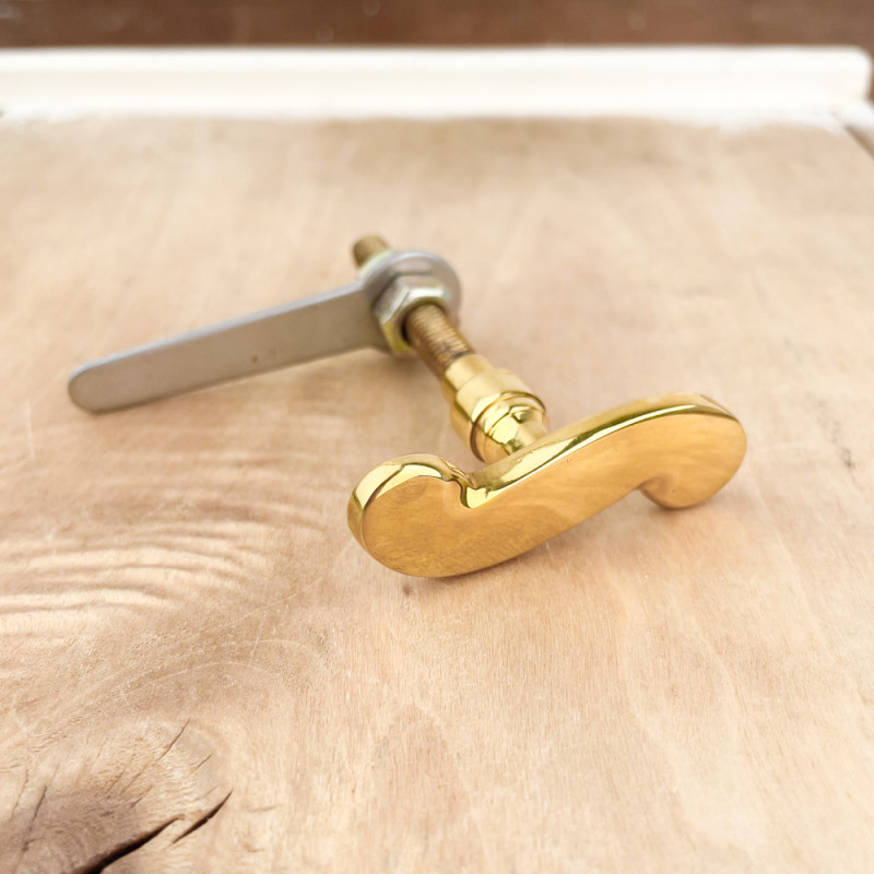 Brass S key knob