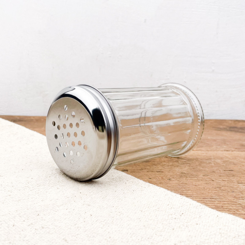 Saupoudreur à sucre en verre et inox 300ml