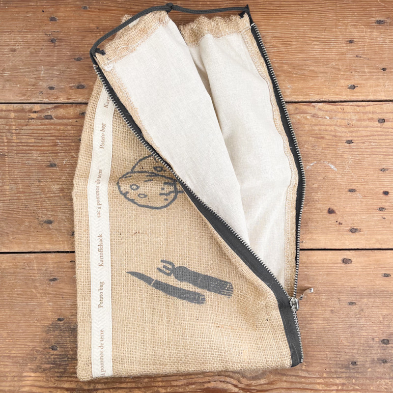 Sac à pommes de terre en jute et coton