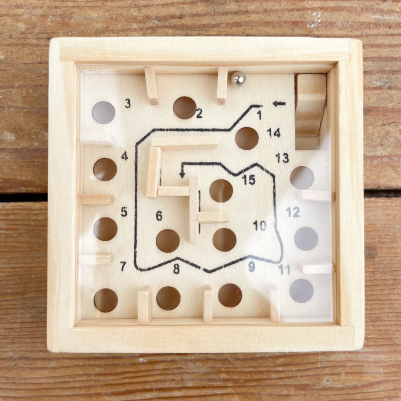 Small wooden maze
