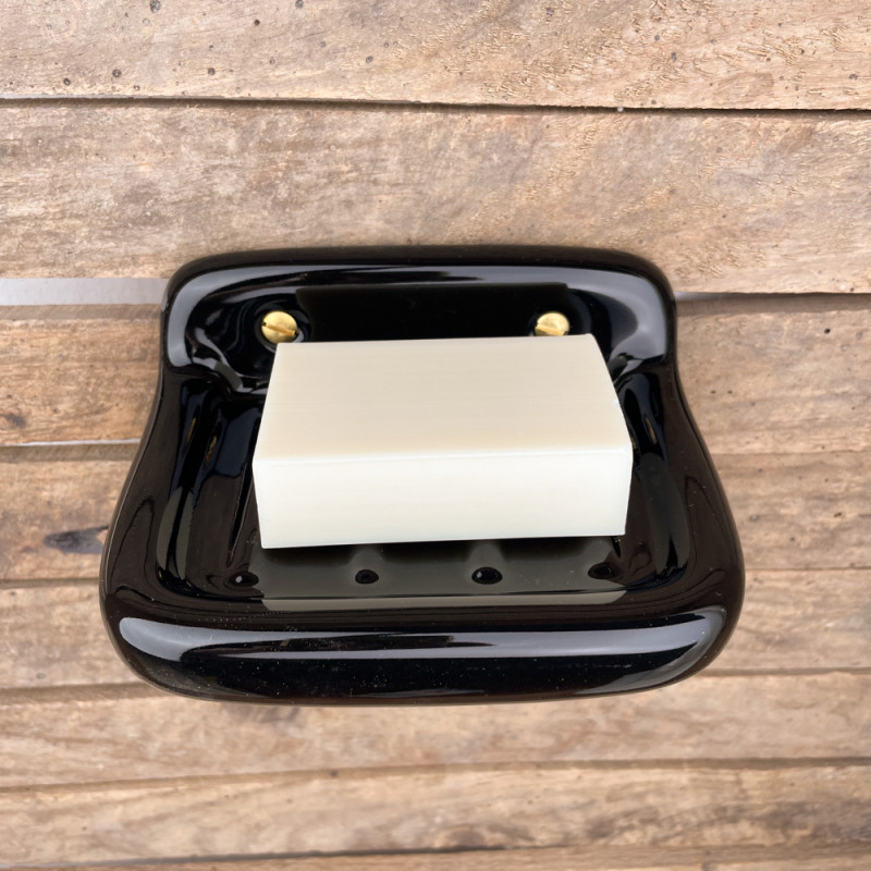 Porte-savon mural en porcelaine 14 cm