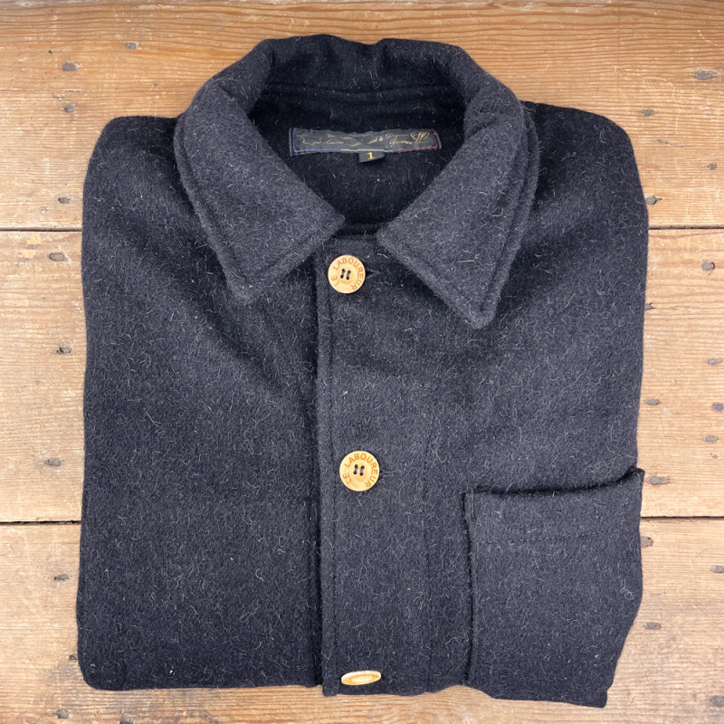 Le laboureur black wool jacket - Made in France