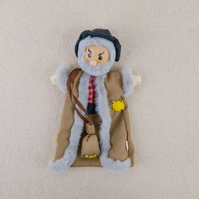 Set of 12 fabric puppets