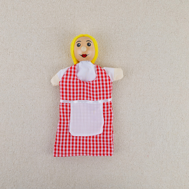 Set of 12 fabric puppets