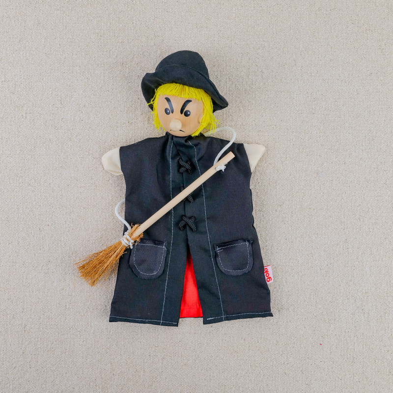 Set of 12 fabric puppets