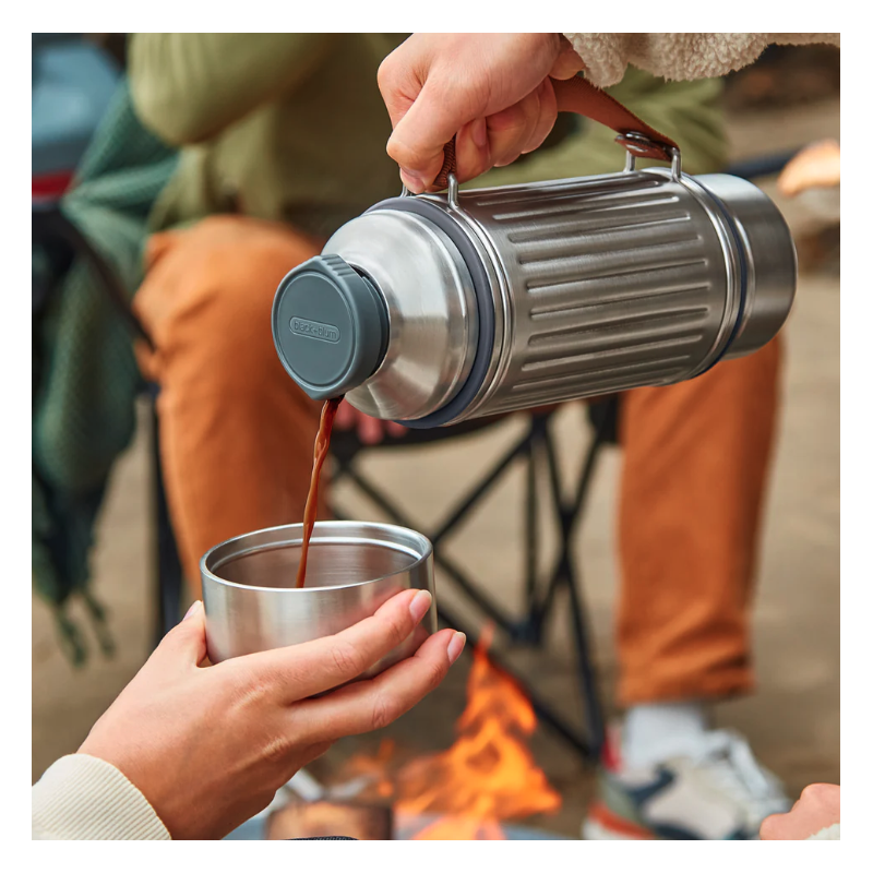Thermos flasks two cups 1L